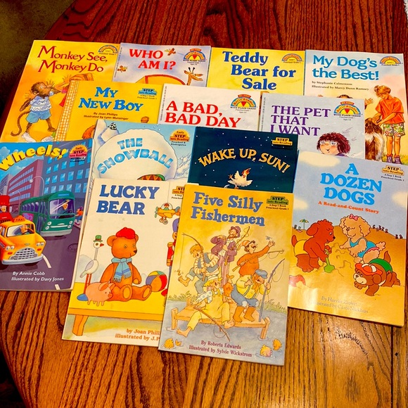 Scholastic | Toys | Vintage 9s Step Into Reading Kids Children Books ...